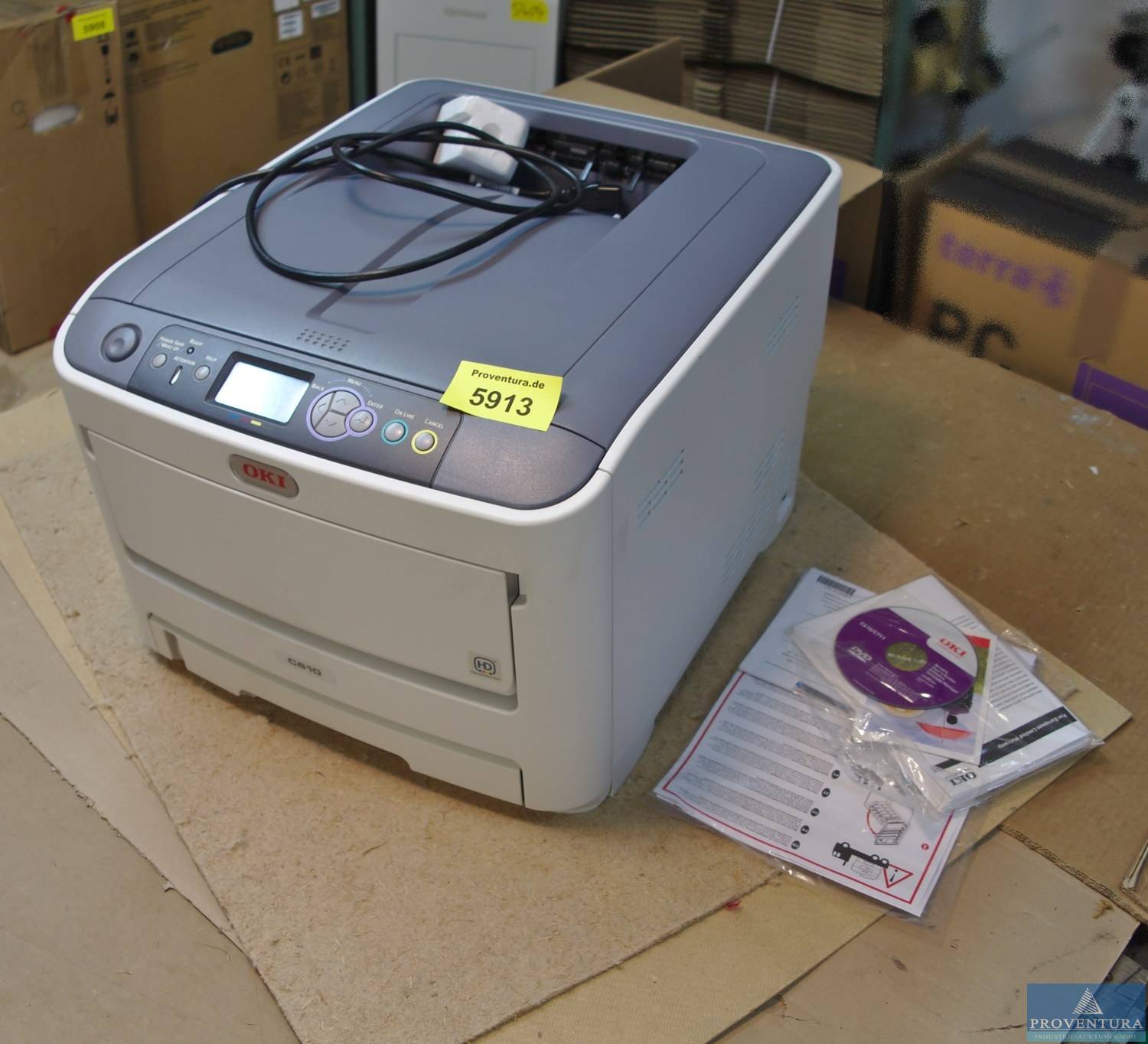 Farb-Laserdrucker OKI C610 | Proventura Online-Auktion