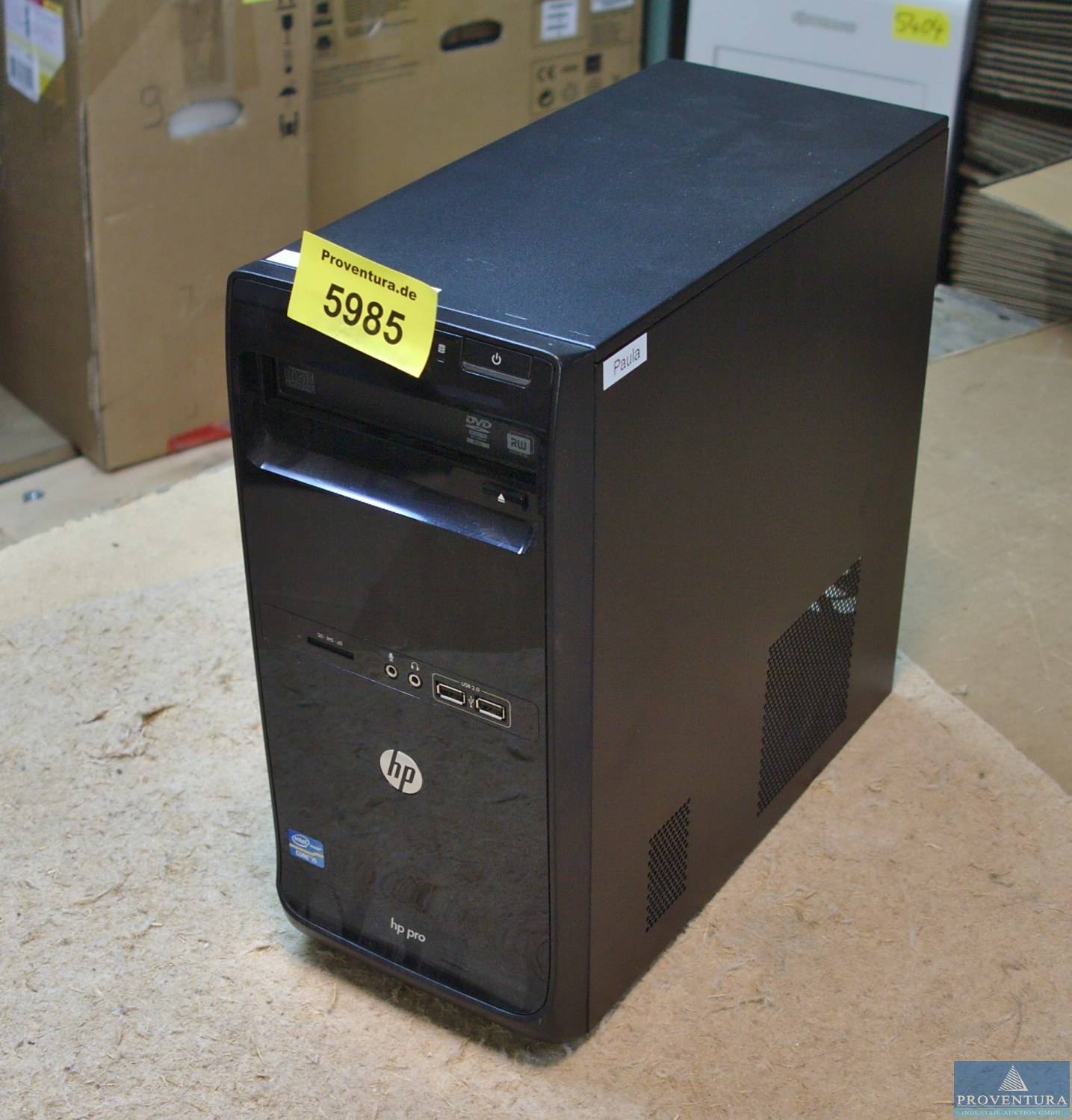 PC HP Pro 3500 Series MT | Proventura Online-Auktion PC HP Pro 3500 Series MT | Proventura Online-Auktion