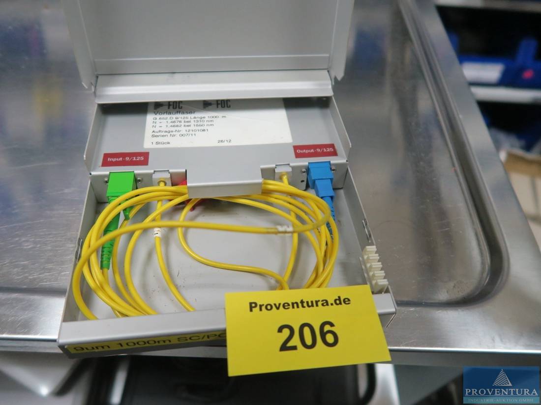 Singlemode-Vorlauffaser FOC 9 µm 1.000 m