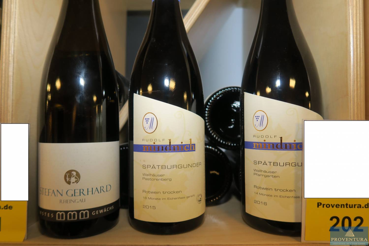 Deutscher Wein ca. 7 Flaschen Spätburgunder RUDOLF MINDNICH 2015/16