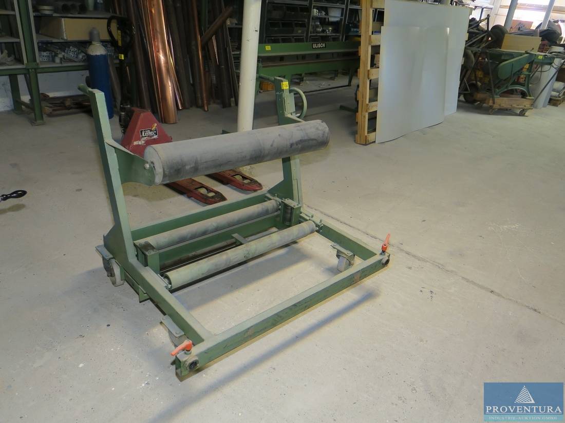 Coil-Haspel-Abrollwagen Stahl grün