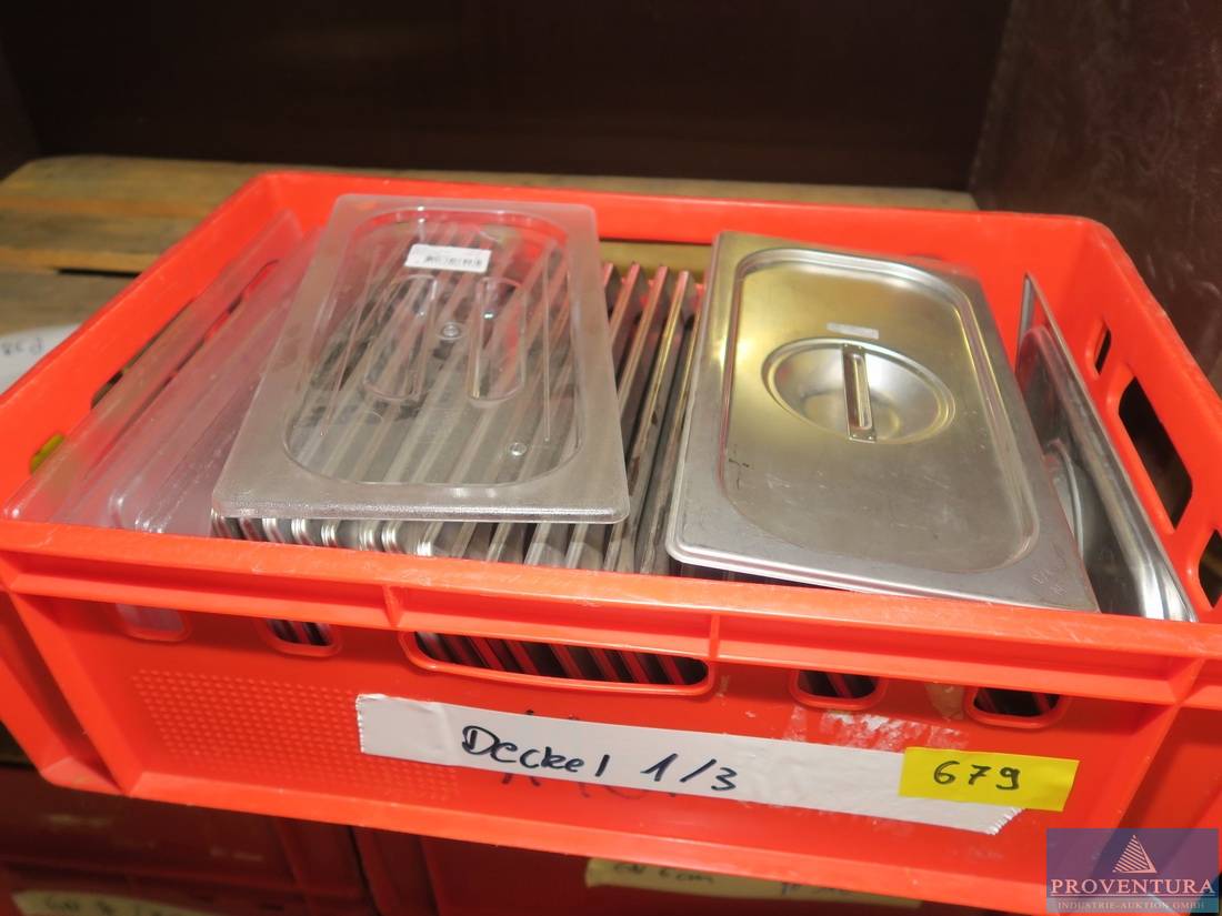 GN-Deckel Edelstahl 1/3