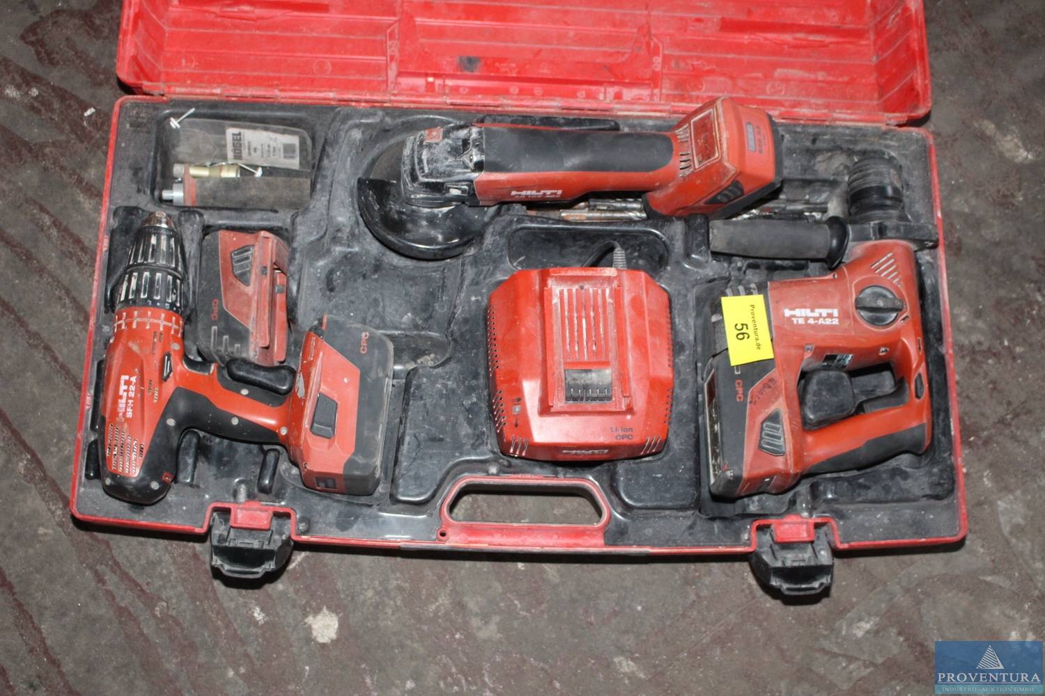Akku-Maschinensatz HILTI Bj. 2014 mit Akku-Bohrhammer TE4-A22
