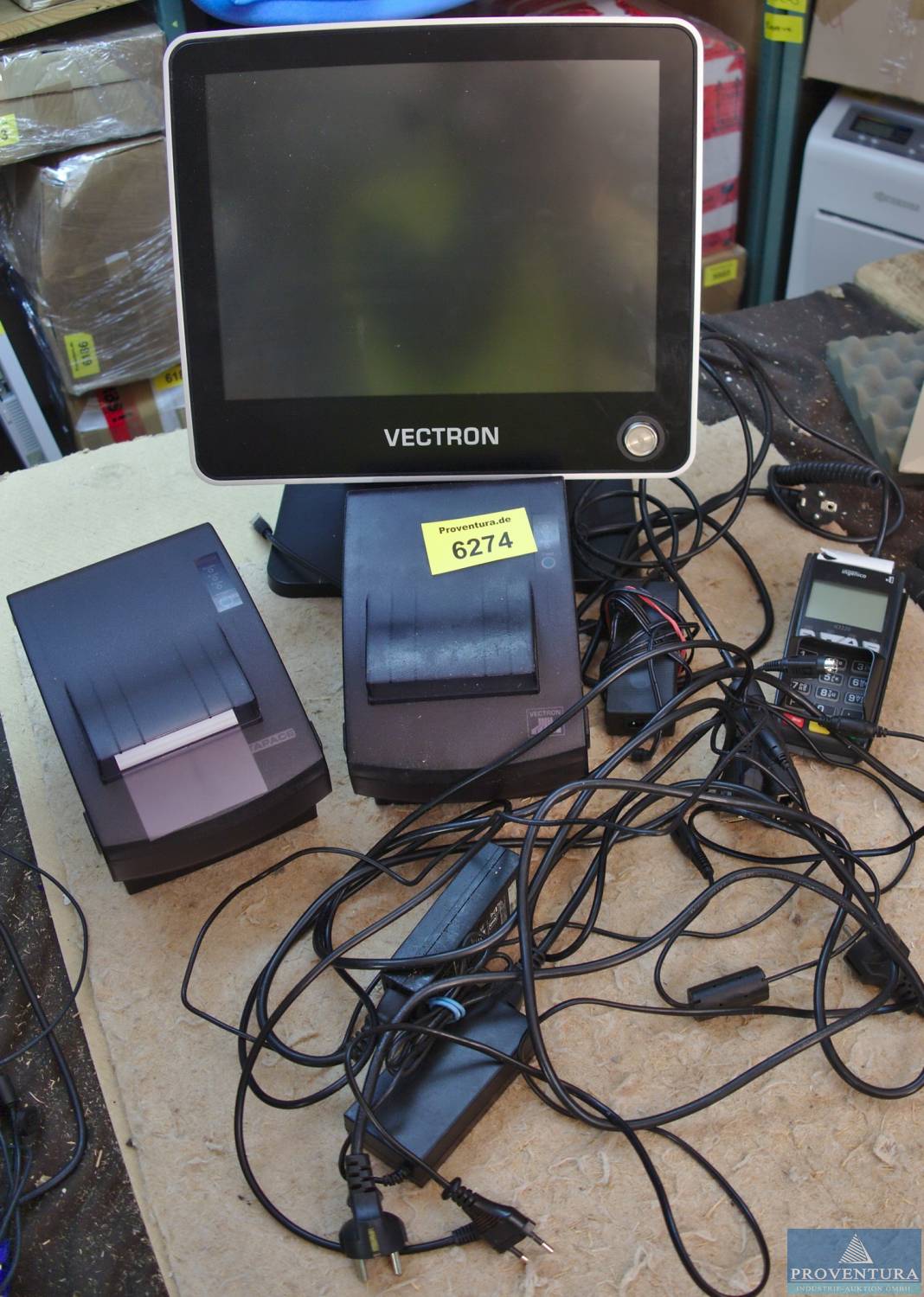 PC-System aus ehemaligen Kassenarbeitsplatz VECTRON Pos Touch 15