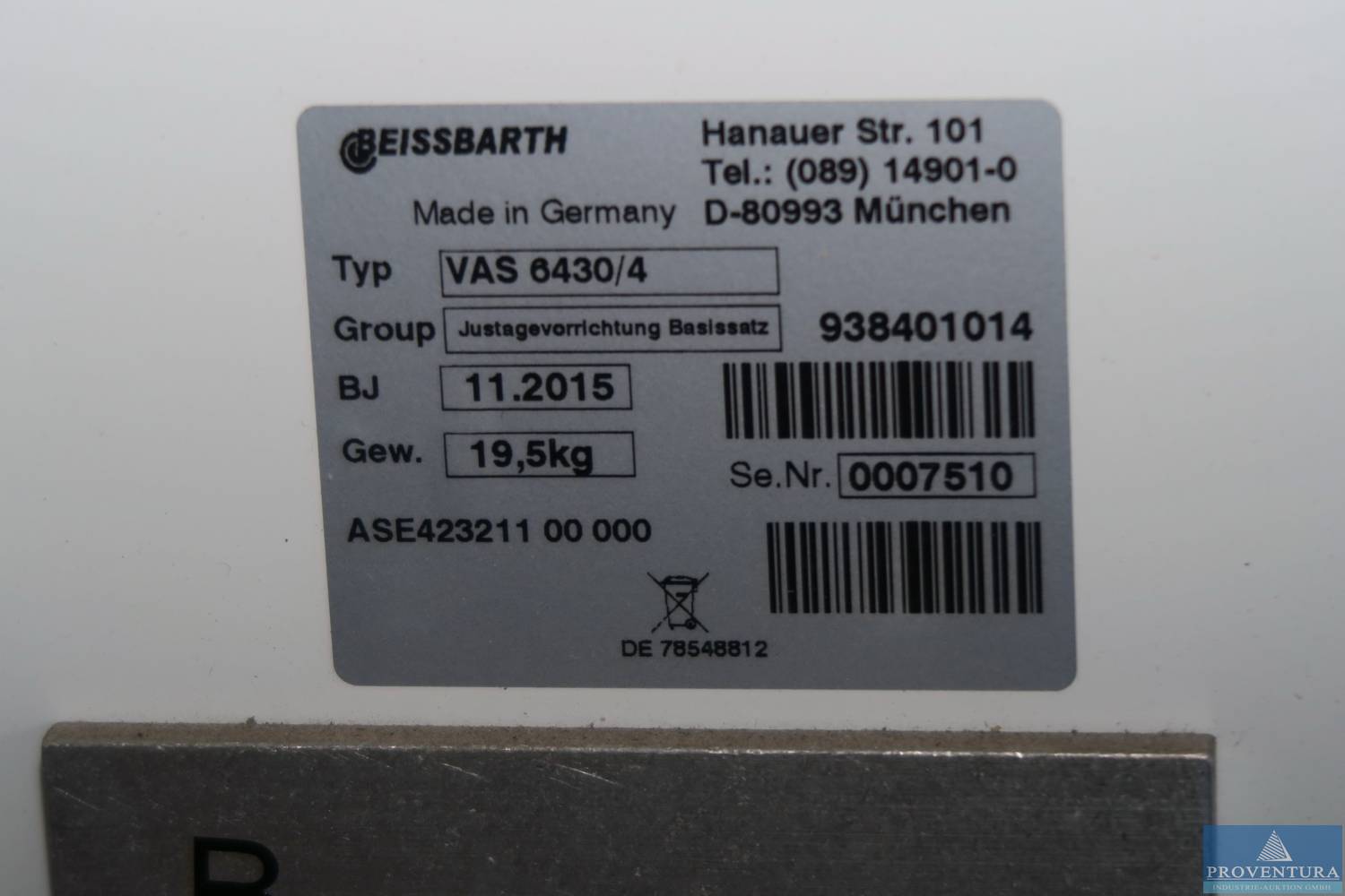 Justagevorrichtung für Fahrerassistenzsysteme VAS 6430