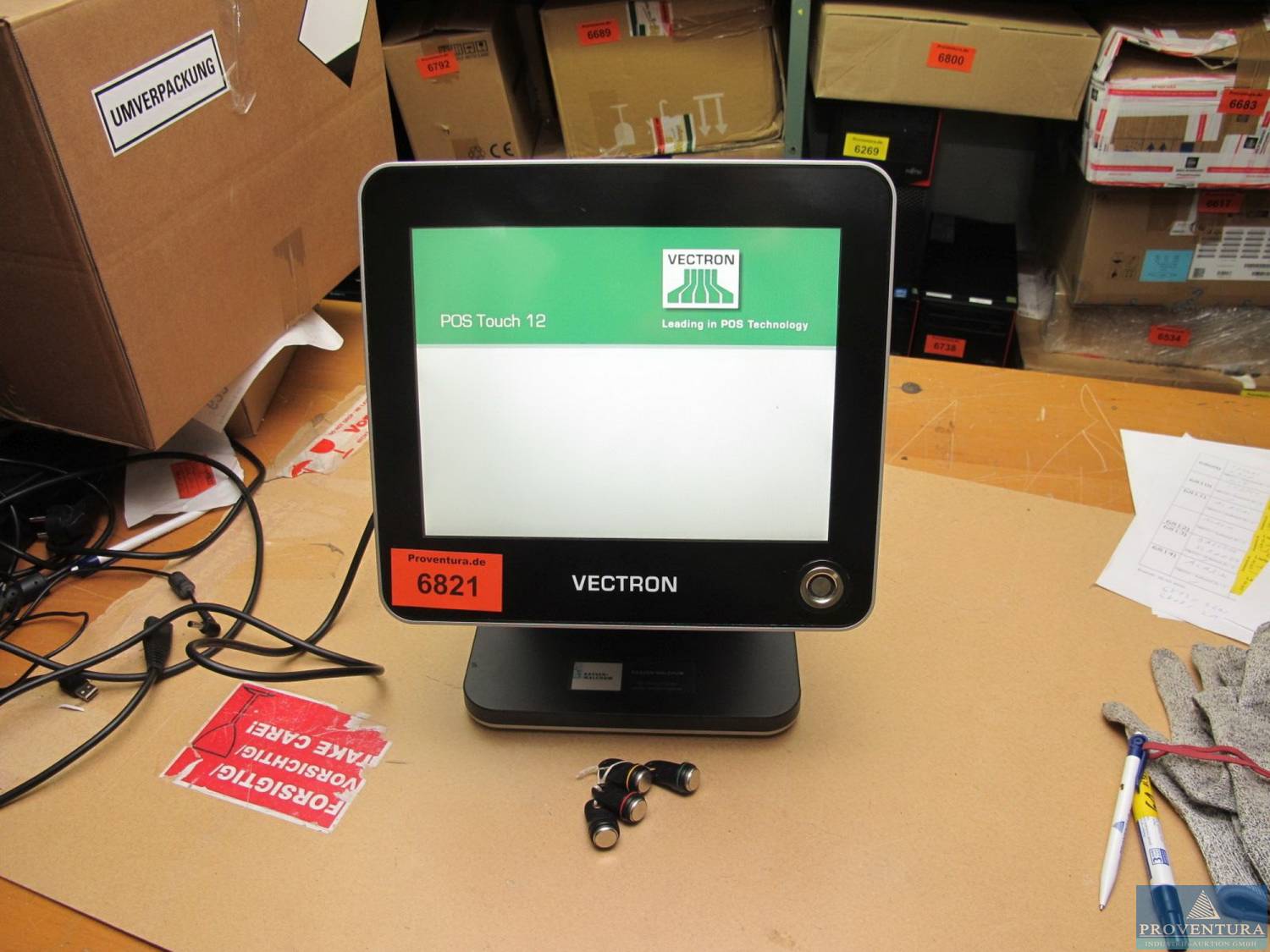 PC-System aus ehemaligen Kassenarbeitsplatz VECTRON Pos Touch 12 S/N ...