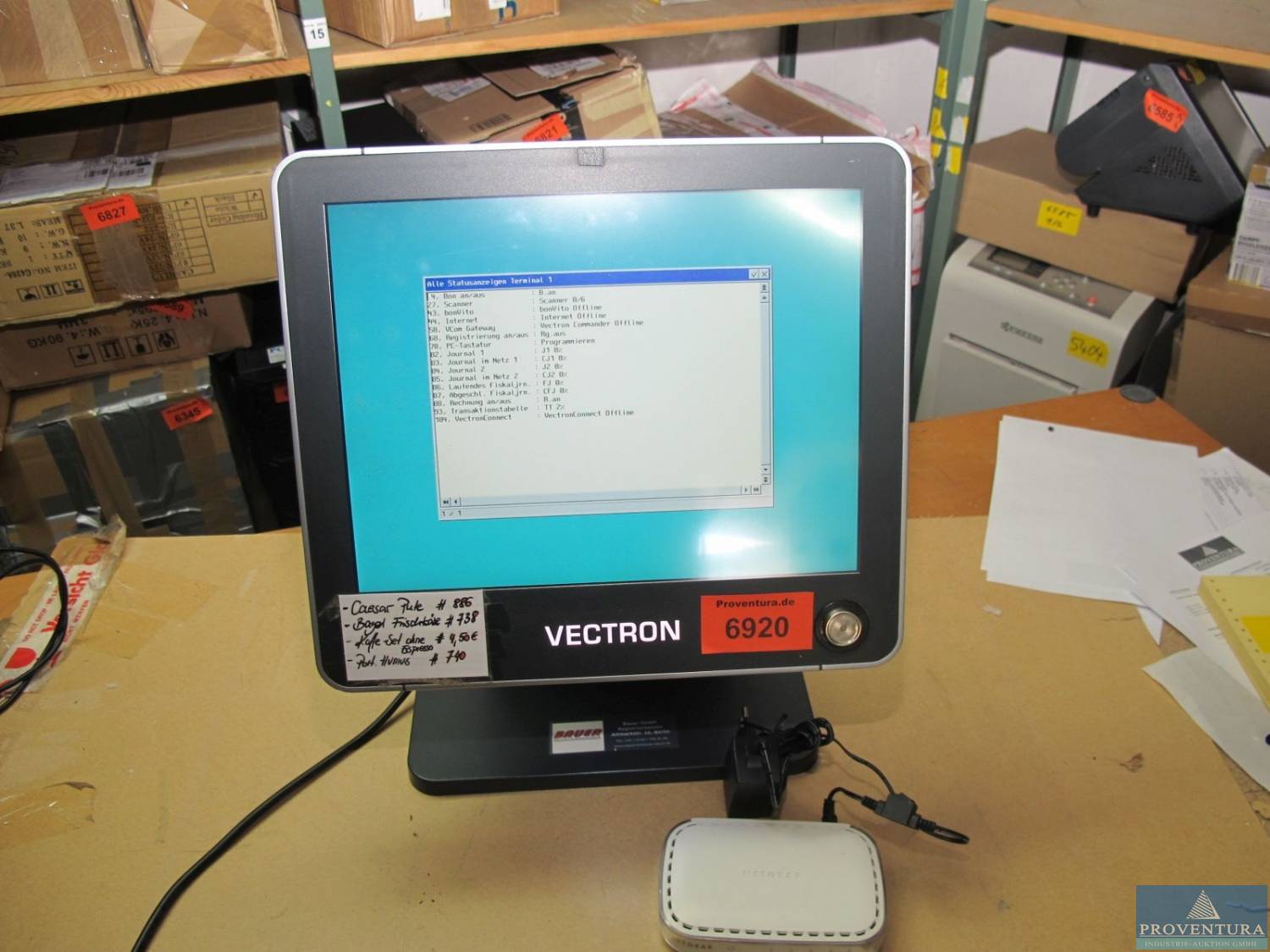 PC-System aus ehemaligen Kassenarbeitsplatz VECTRON Pos Touch 15 S/N ...