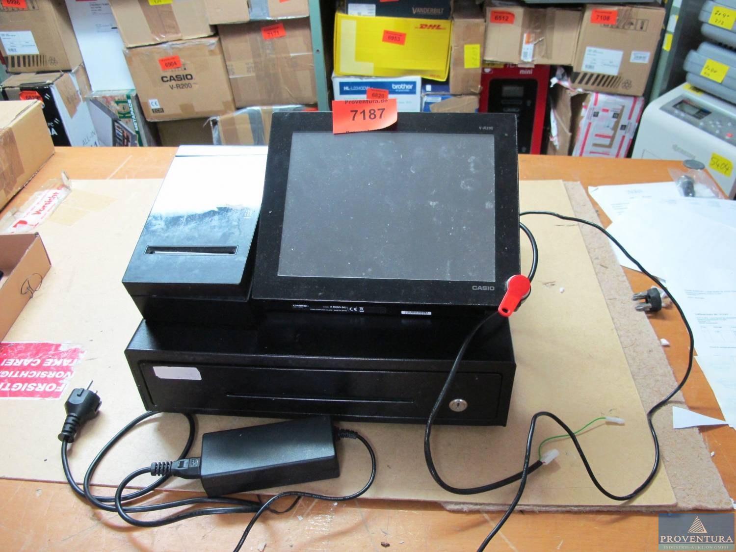 PC-System aus ehemaligen Kassenarbeitsplatz CASIO VR200