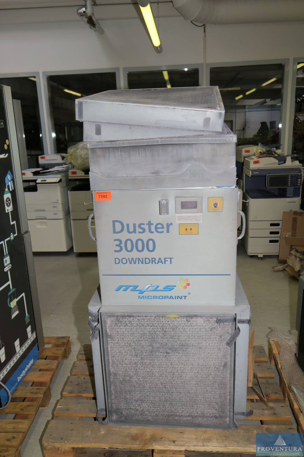 Mobile Umluftabsauganlage MICROPAINT Duster 3000 Downdraft