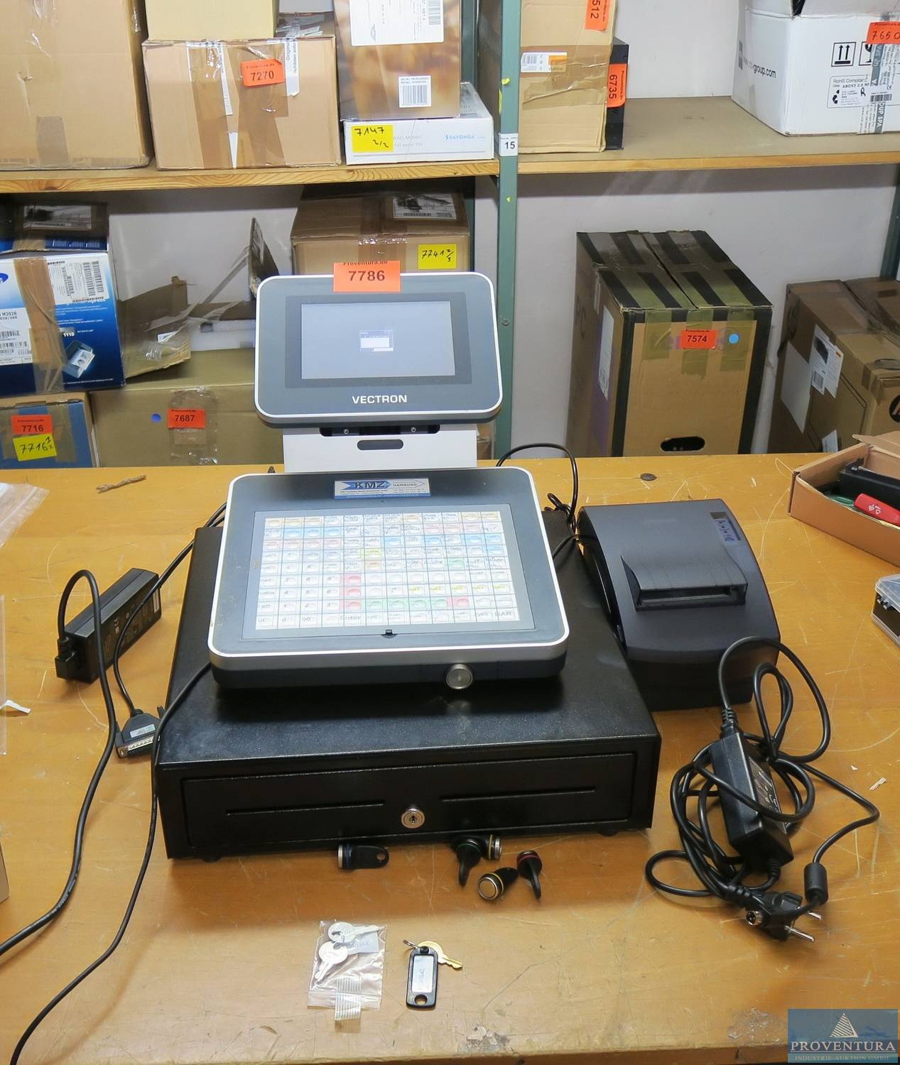 PC-System aus ehemaligen Kassenarbeitsplatz VECTRON POS Mini II