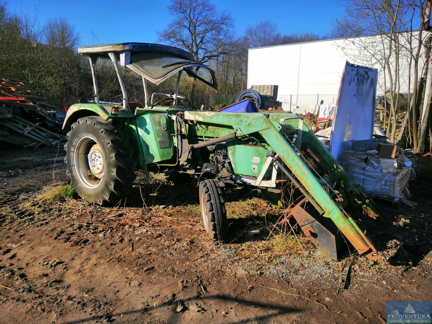 Ackerschlepper DEUTZ D 5506-S m. Frontlader