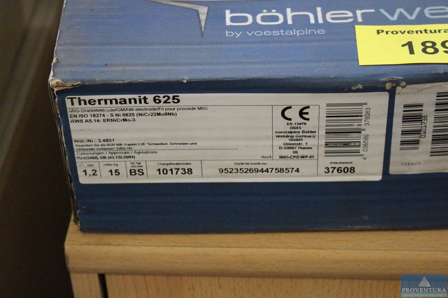 Schweißelektroden BÖHLER Welding Thermanit 625