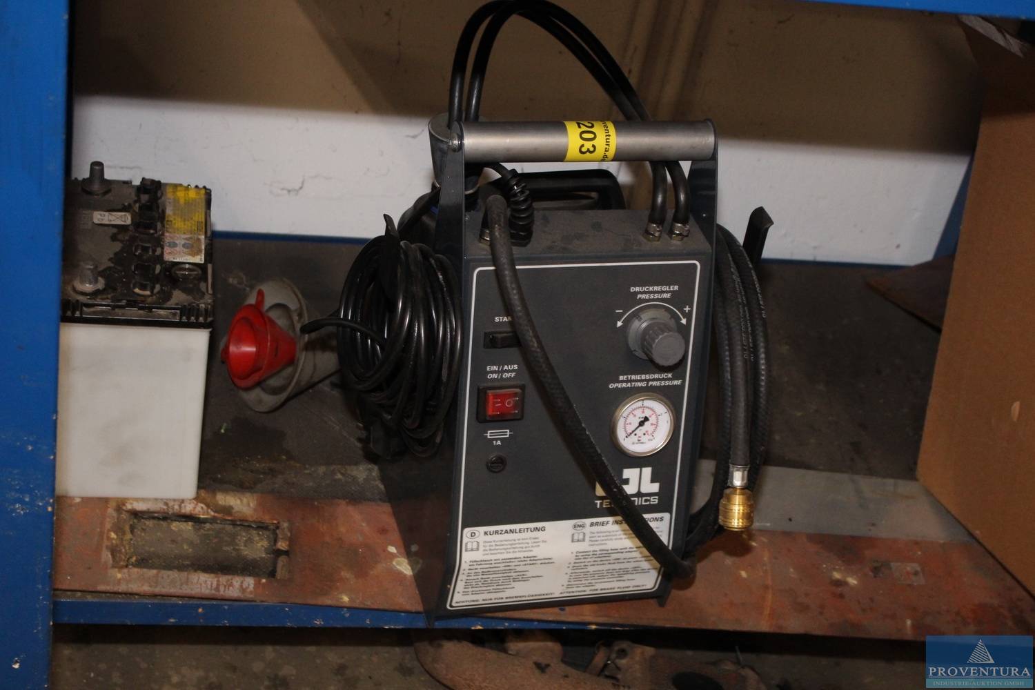 Bremsflüssigkeits-Füll- u. Evakuiergerät JL TECHNICS P4D