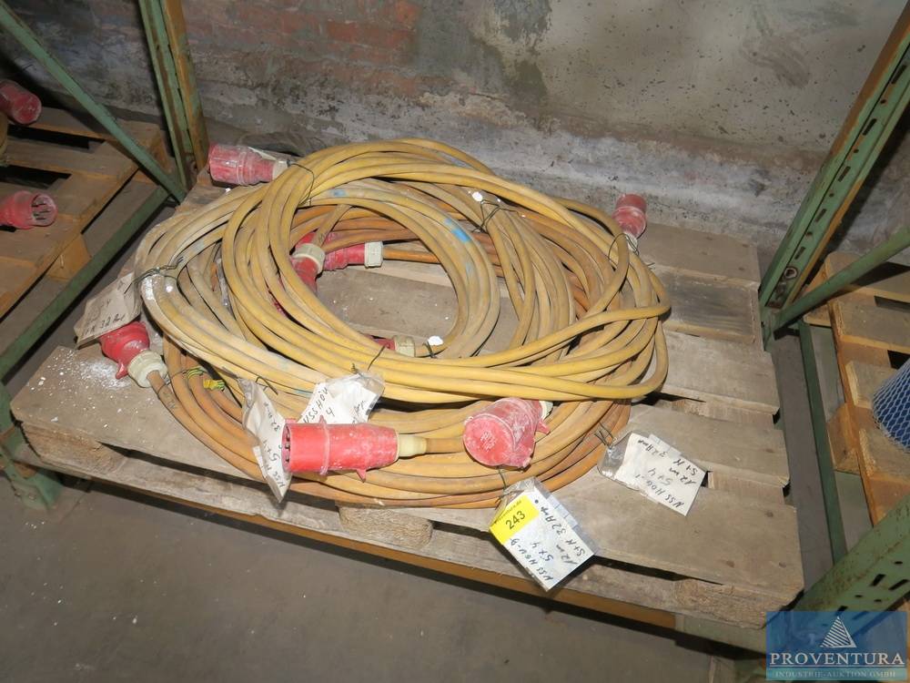 Starkstromkabel NSSHÖU-J 5x4 mit Stecker u. Kupplung