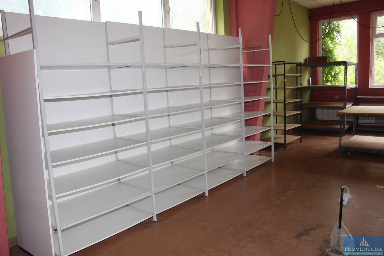 Lagerregale 1 St. Stahl/Holz Schraubsystem ca. 300x70x200 cm