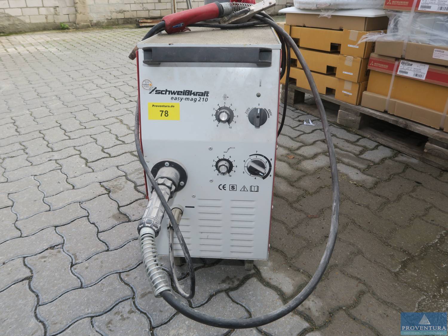 Schutzgasschweißgerät SCHWEISSKRAFT Easy-Mag 210