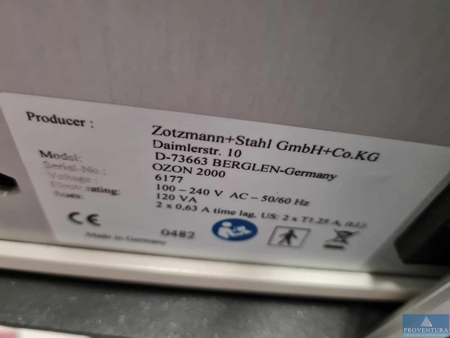 Kosmetisches Behandlungsgerät ZOTZMANN + STAHL Ozontherapiegerät OZON 2000