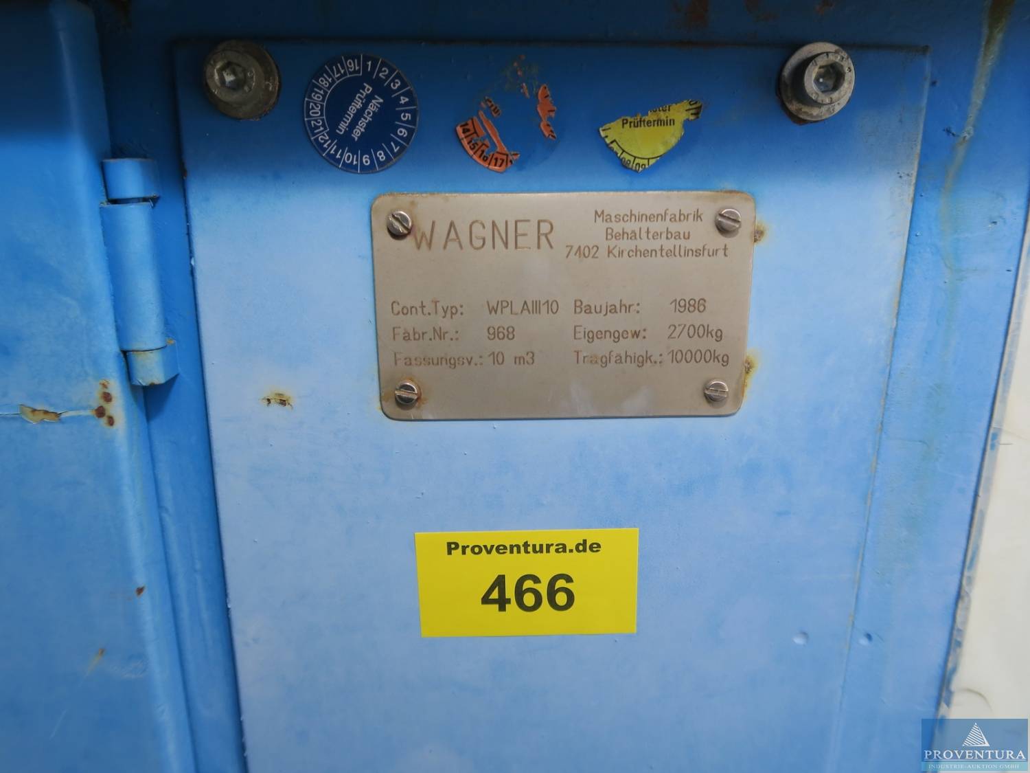 Papierpress-Container /Presscontainer WAGNER WPLA III 10