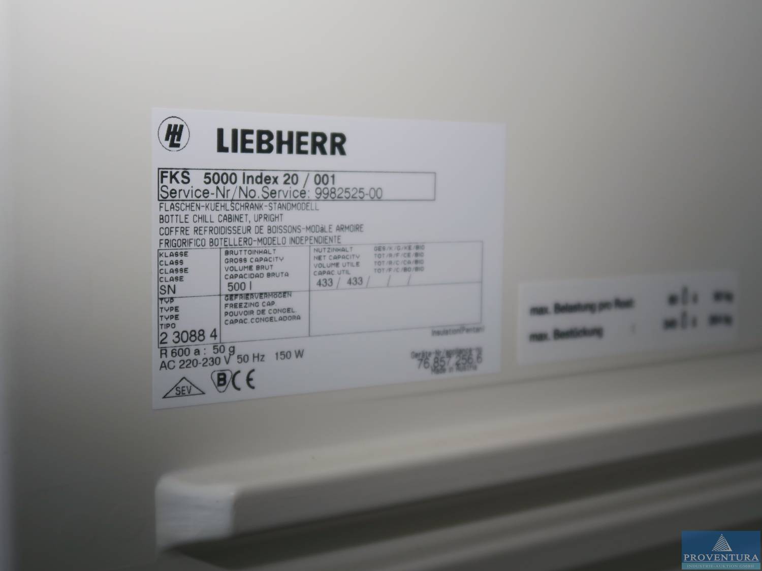 Universalkühlschrank LIEBHERR Profi Line FKS 5000