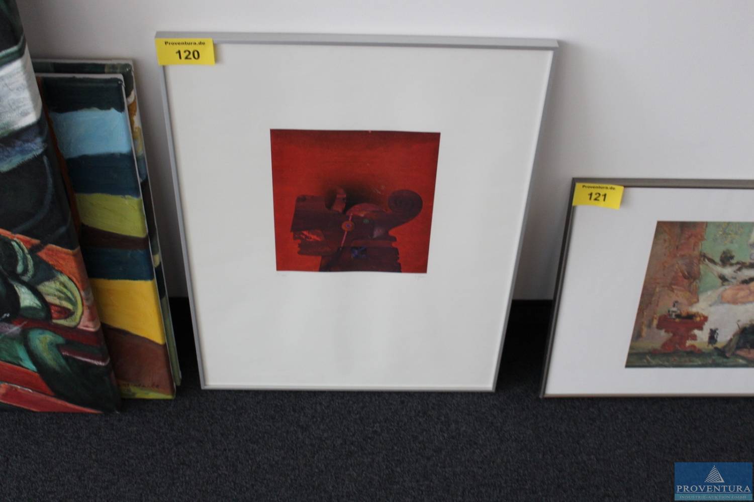 Druck rot Signatur Effert 8/125