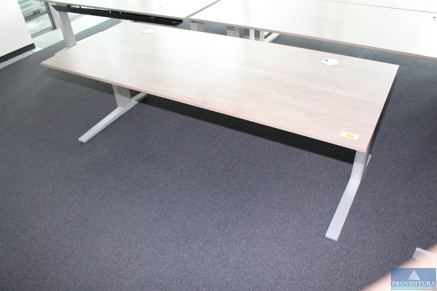 Schreibtisch BENE Dekor Akazie ca. 200x80 cm, Rollcontainer