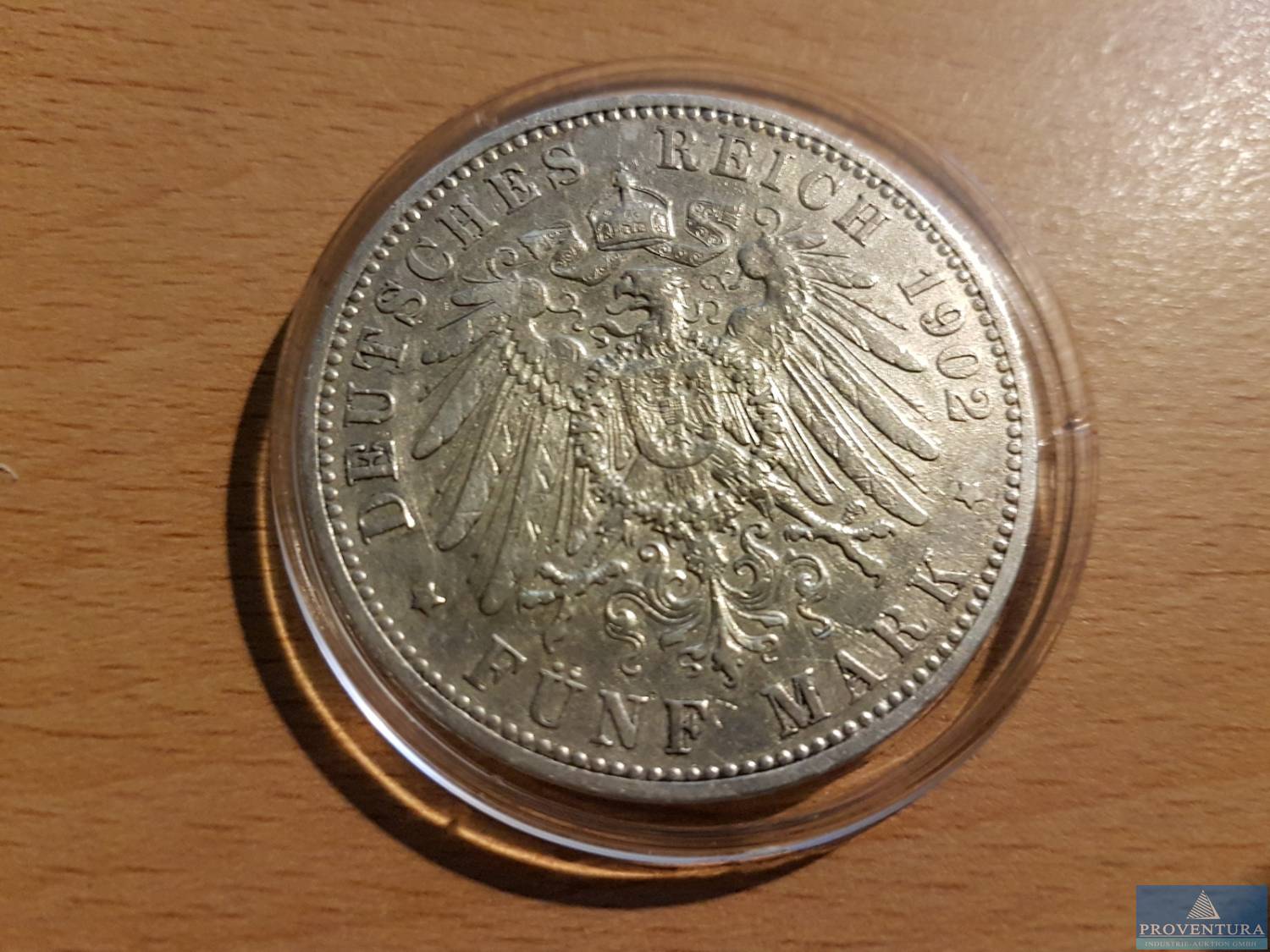 Silbermünze Preussen 5 Mark Wilhelm II 1902A