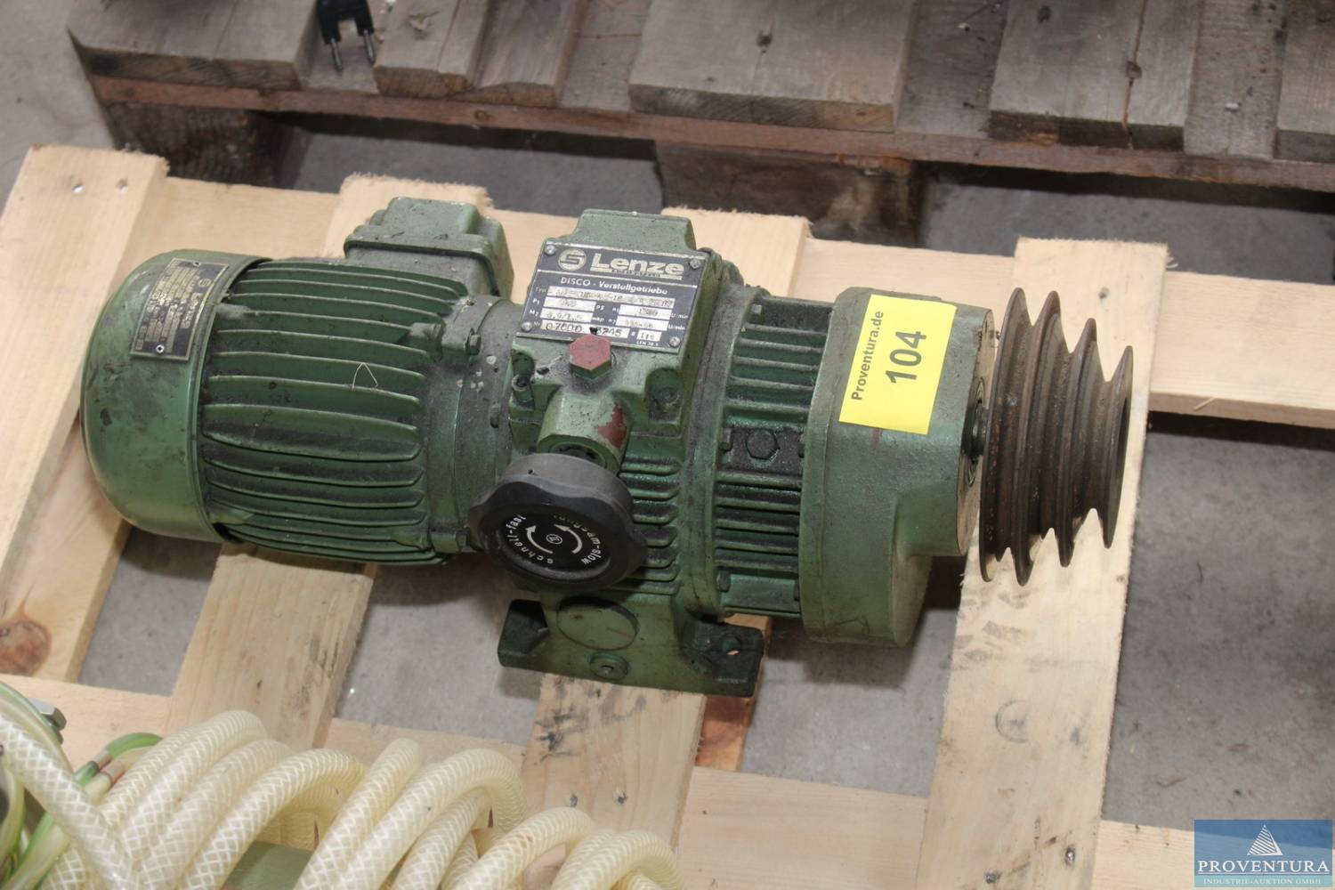 Getriebemotor stufenlos für Drehmaschinen LENZE Disco-Verstellgetriebe