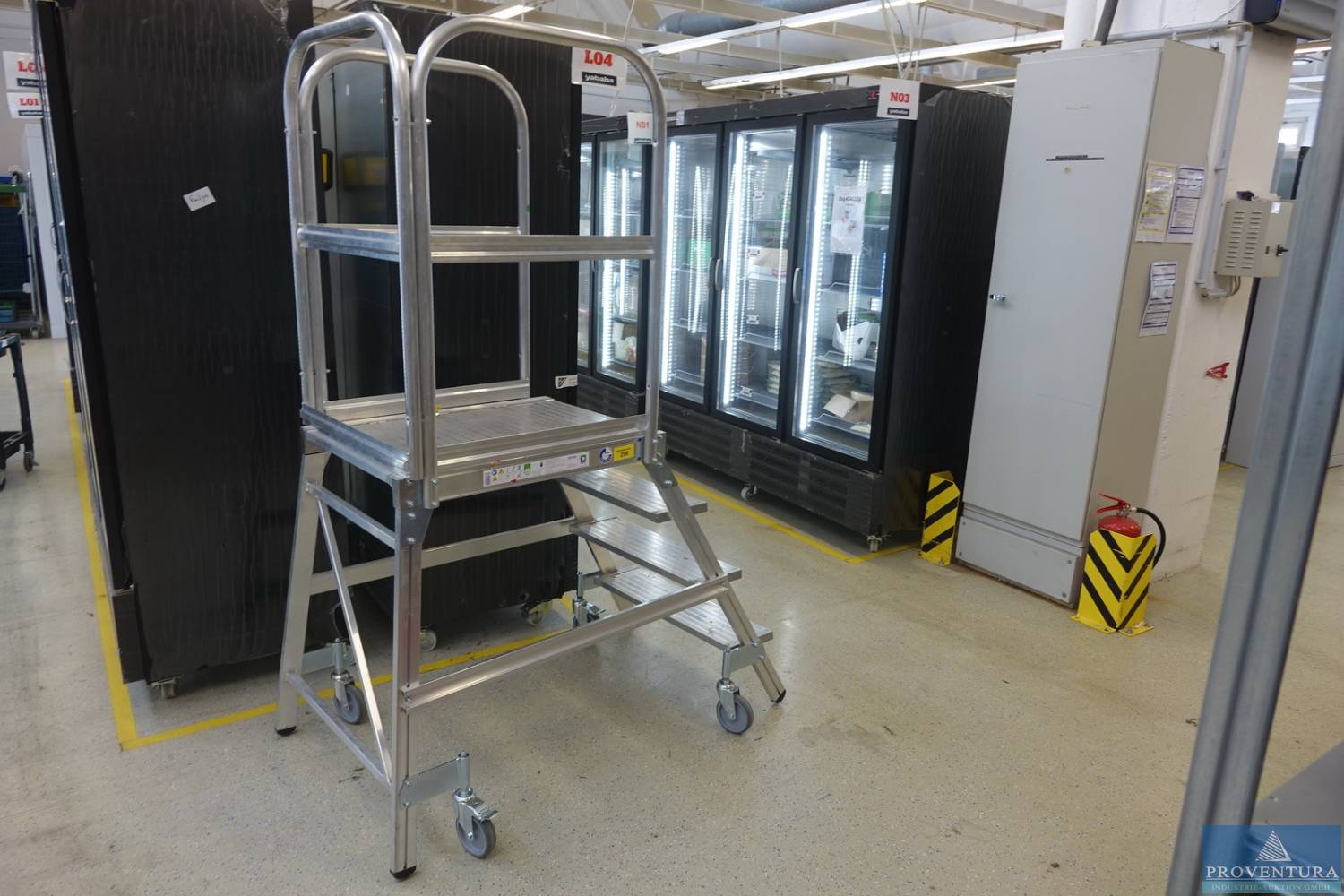 Alu-Podest-Rollleiter GÜNZBURGER Steigtechnik MUNK 50104