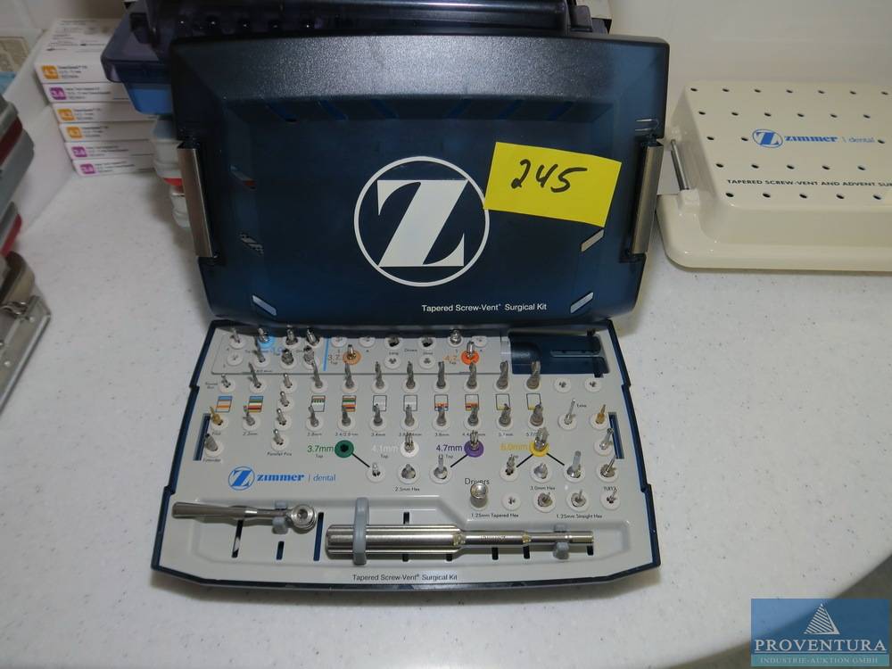 Implantat-Werkzeugset ZIMMER Tapered Screw-Vent Surgical Kit