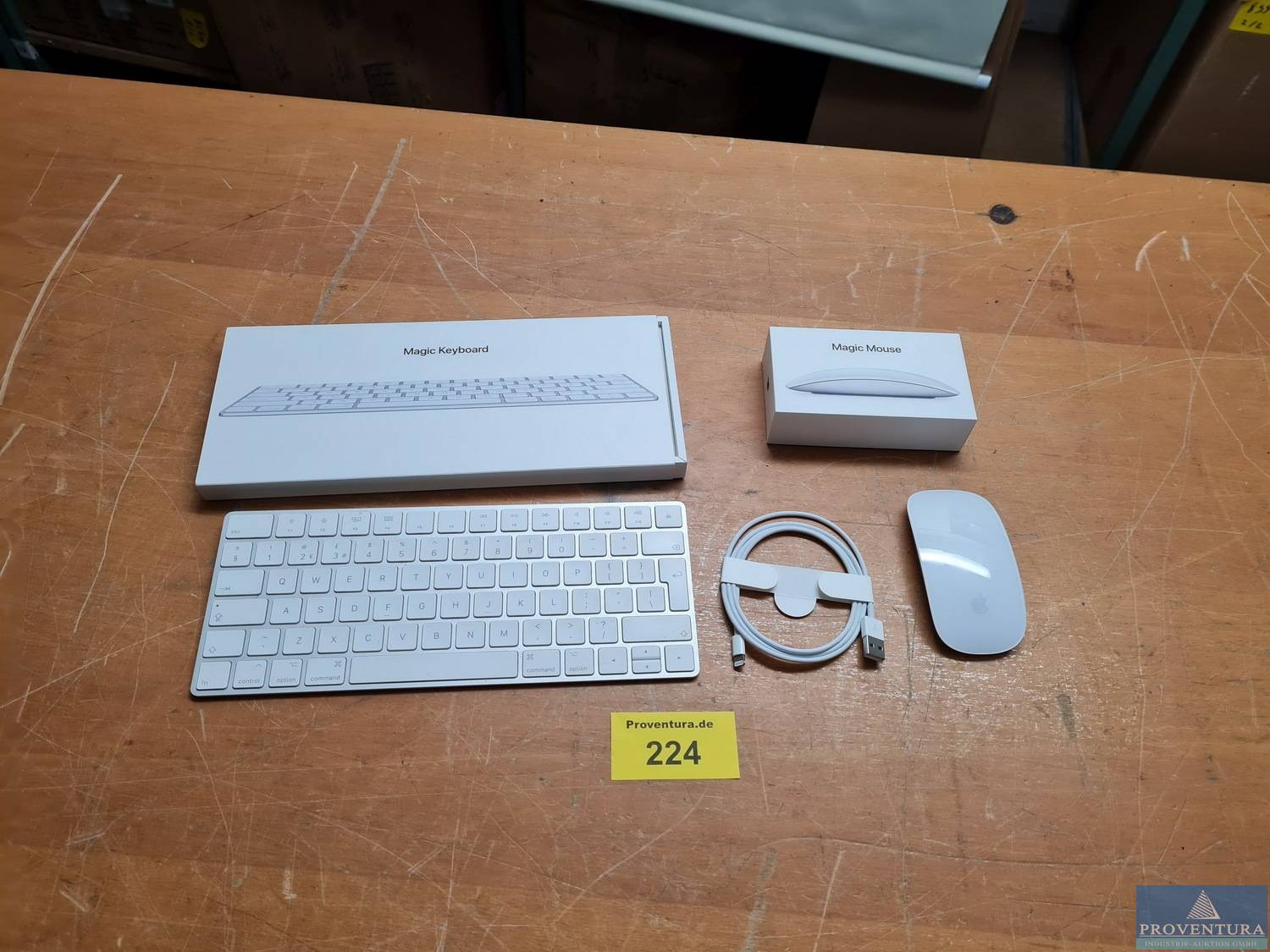 Tastatur und Maus APPLE Magic Keyboard US Layout und Magic Mouse 2