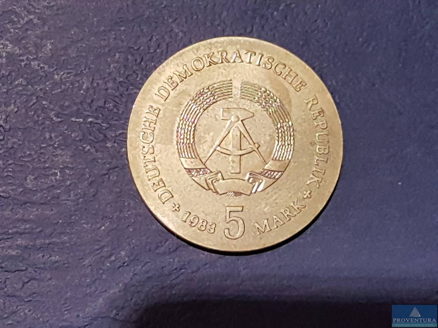 Sondermünze DDR 5 Mark Max Planck 1983