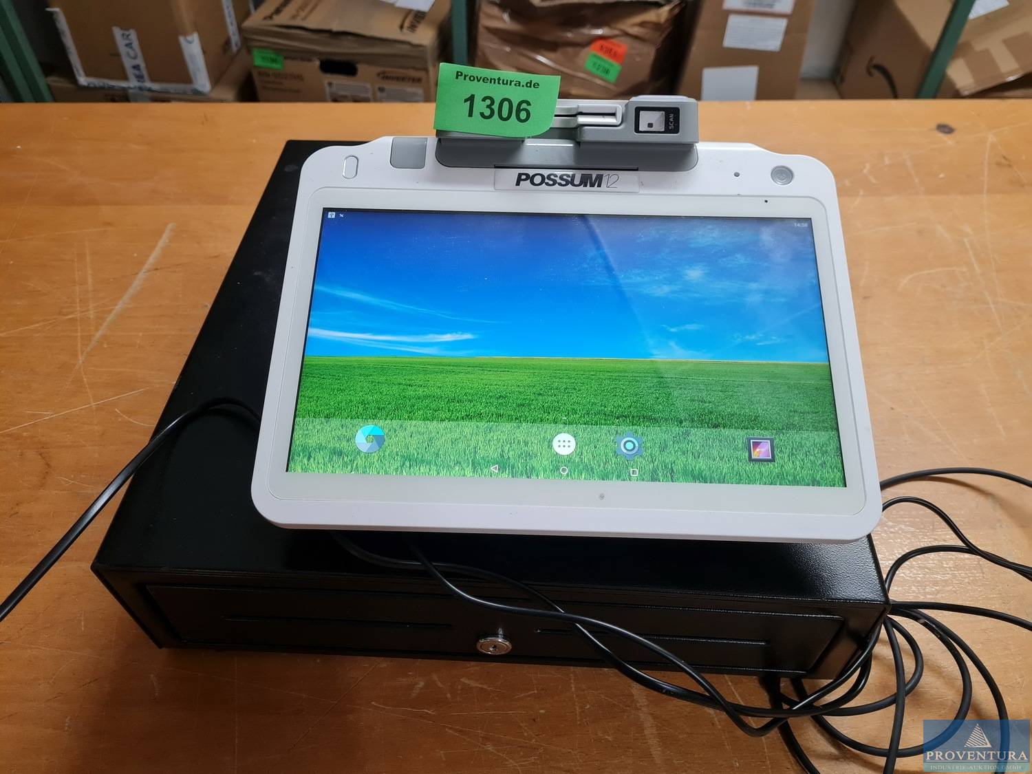 PC-System aus ehemaligen Kassenarbeitsplatz PAX E700 Possum 12