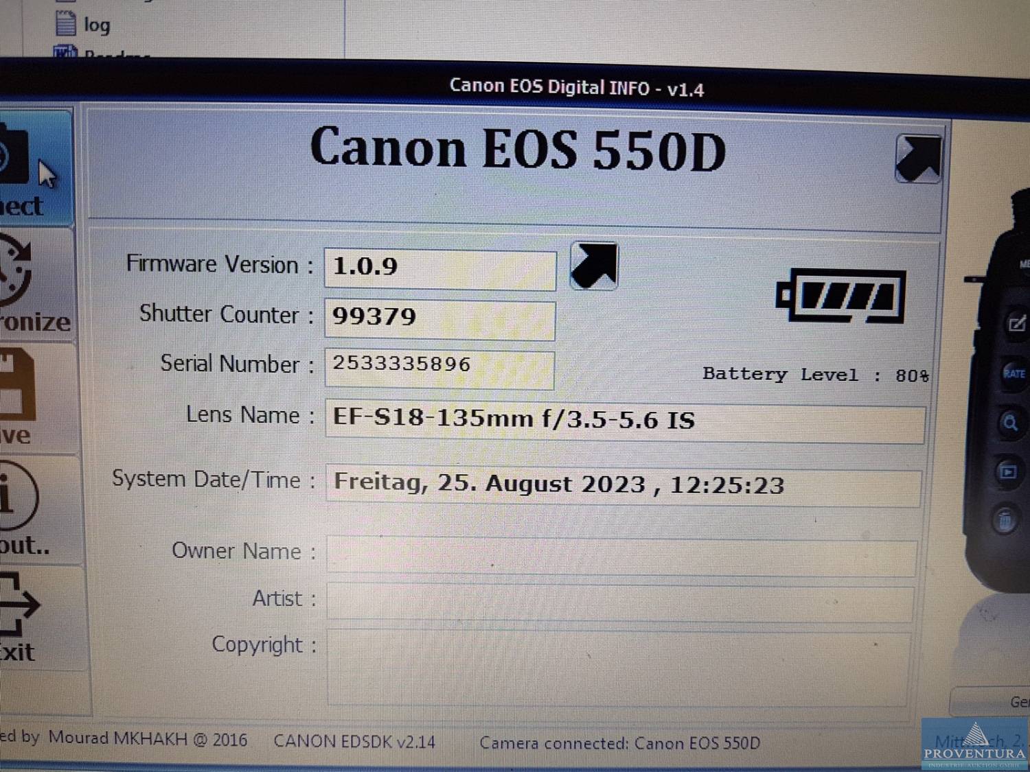 Spiegelreflexkamera CANON 550D DS126271