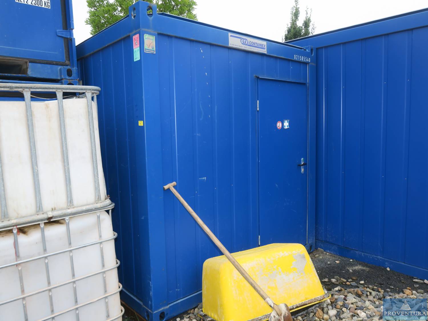 Bürocontainer 10 Fuß CTX CONTAINEX Stahl blau