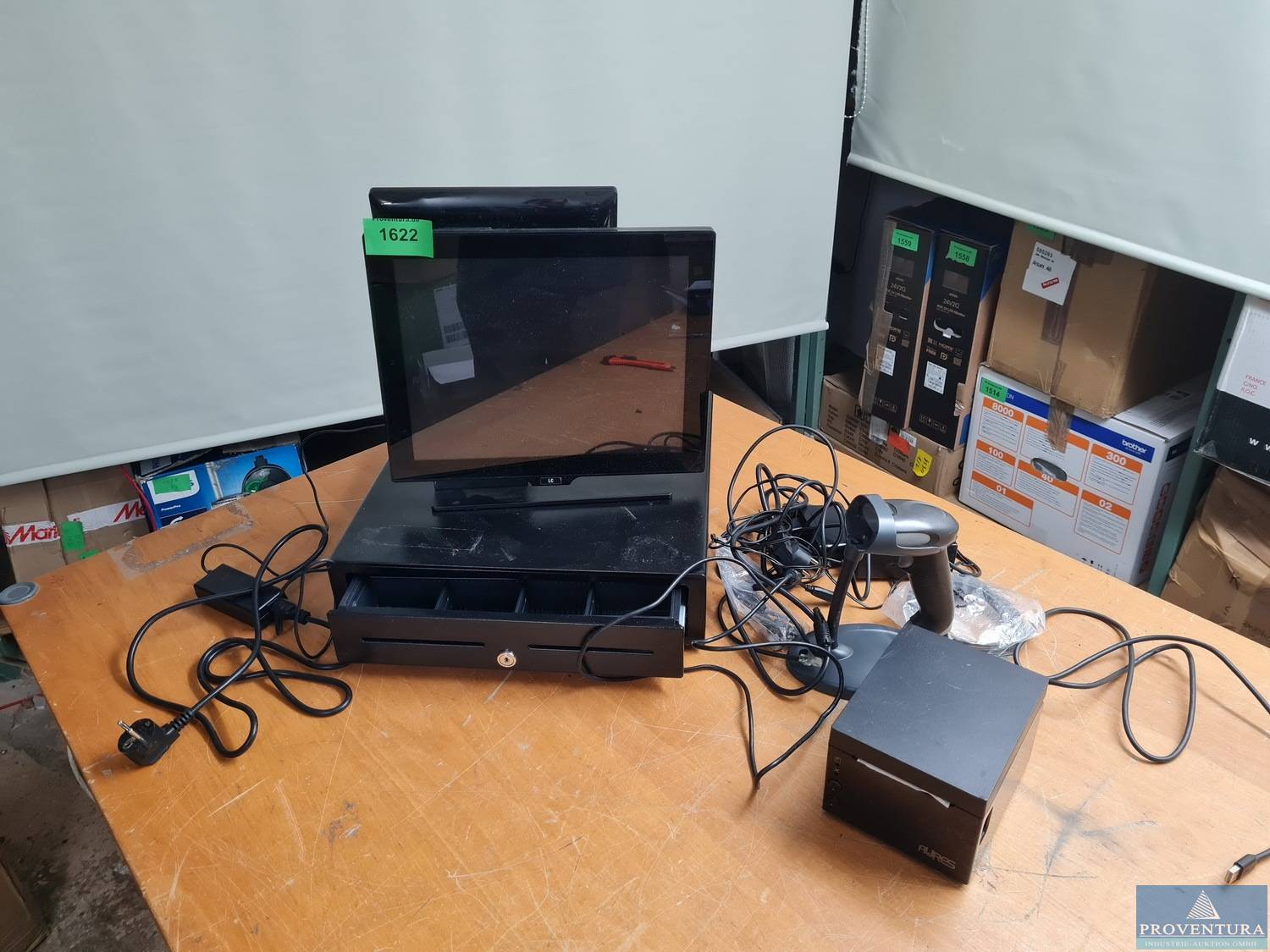 PC-System aus ehemaligem Kassenarbeitsplatz AURES LC