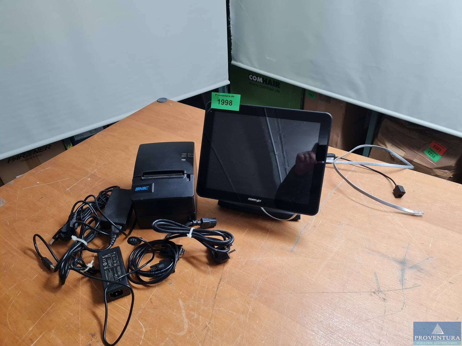 PC-System aus ehemaligen Kassenarbeitsplatz POSIFLEX KS-7412