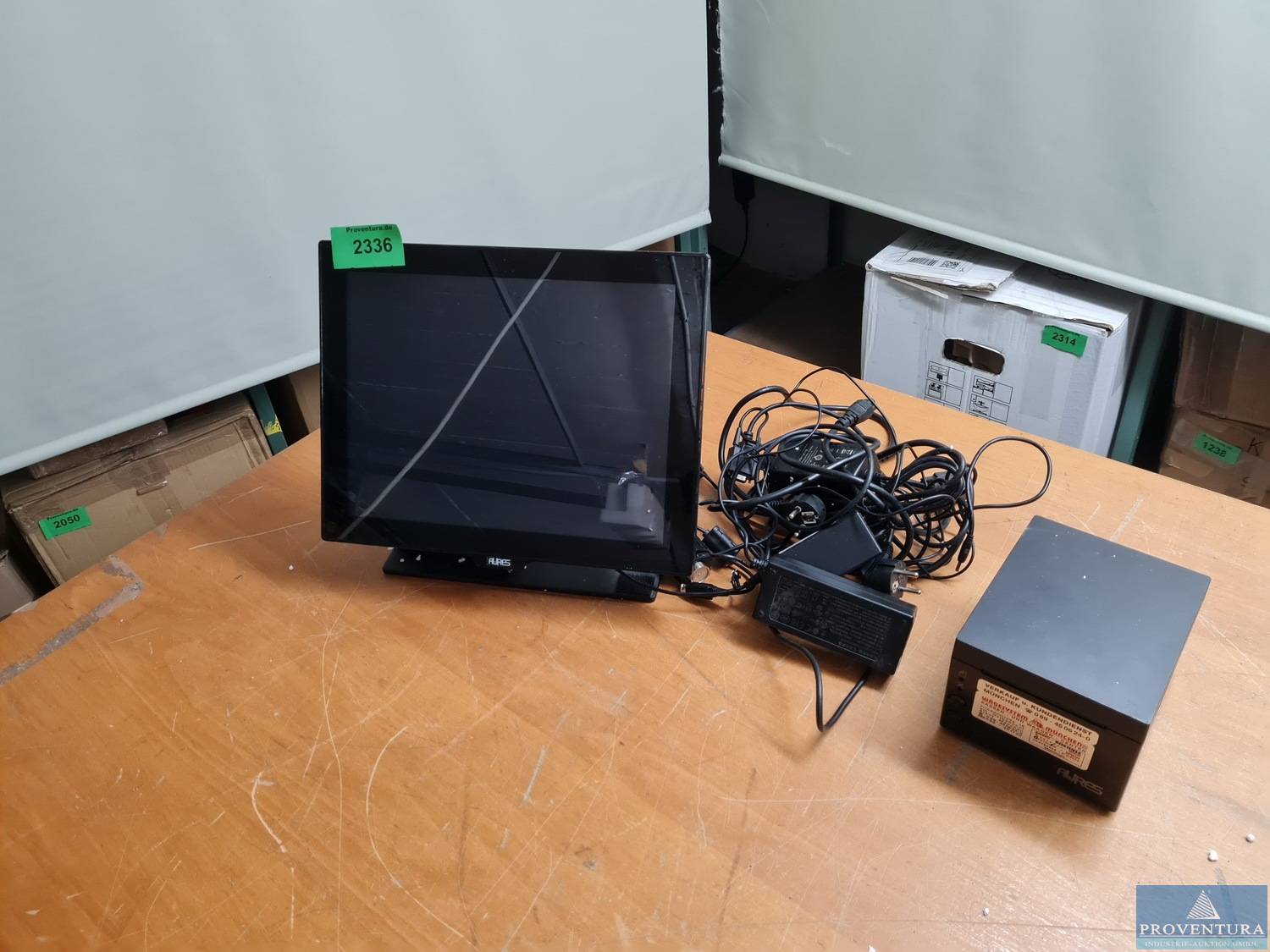 PC-System aus ehemaligem Kassenarbeitsplatz AURES Yuno 151