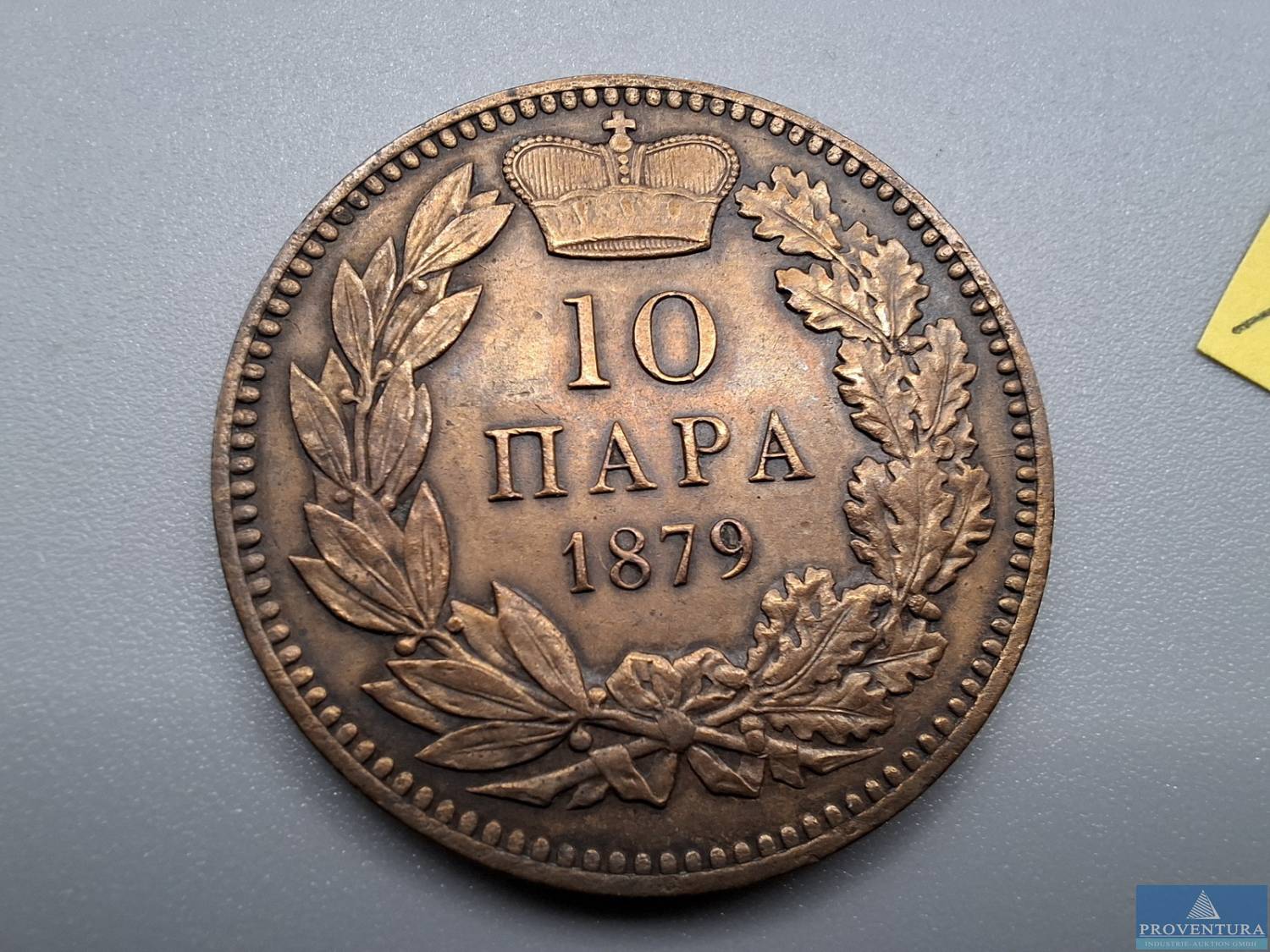 Umlaufmünze Serbien 10 Para 1879 ss+