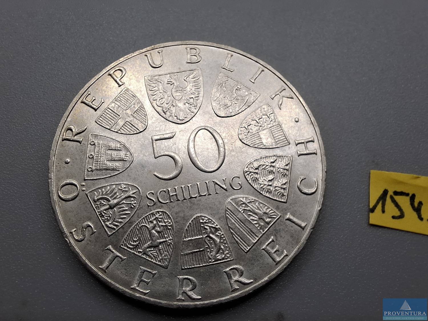 Silbermünze Österreich 50 Schilling 1974 Salzburger Dom st Silber .640 19.88 gr Rauhgewicht