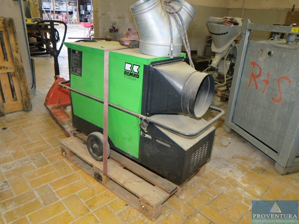 Mobil-Heizgerät REMKO CLK 50 mit 1.000 l Öltank