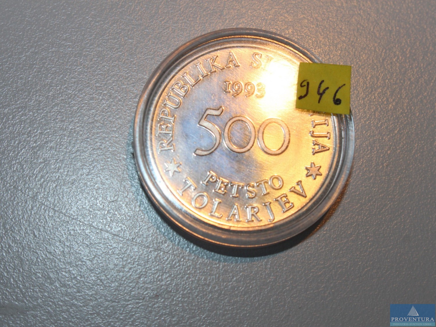 Silbermünze Slowenien 500 Tolar 1993 Schlacht von Sisek pp