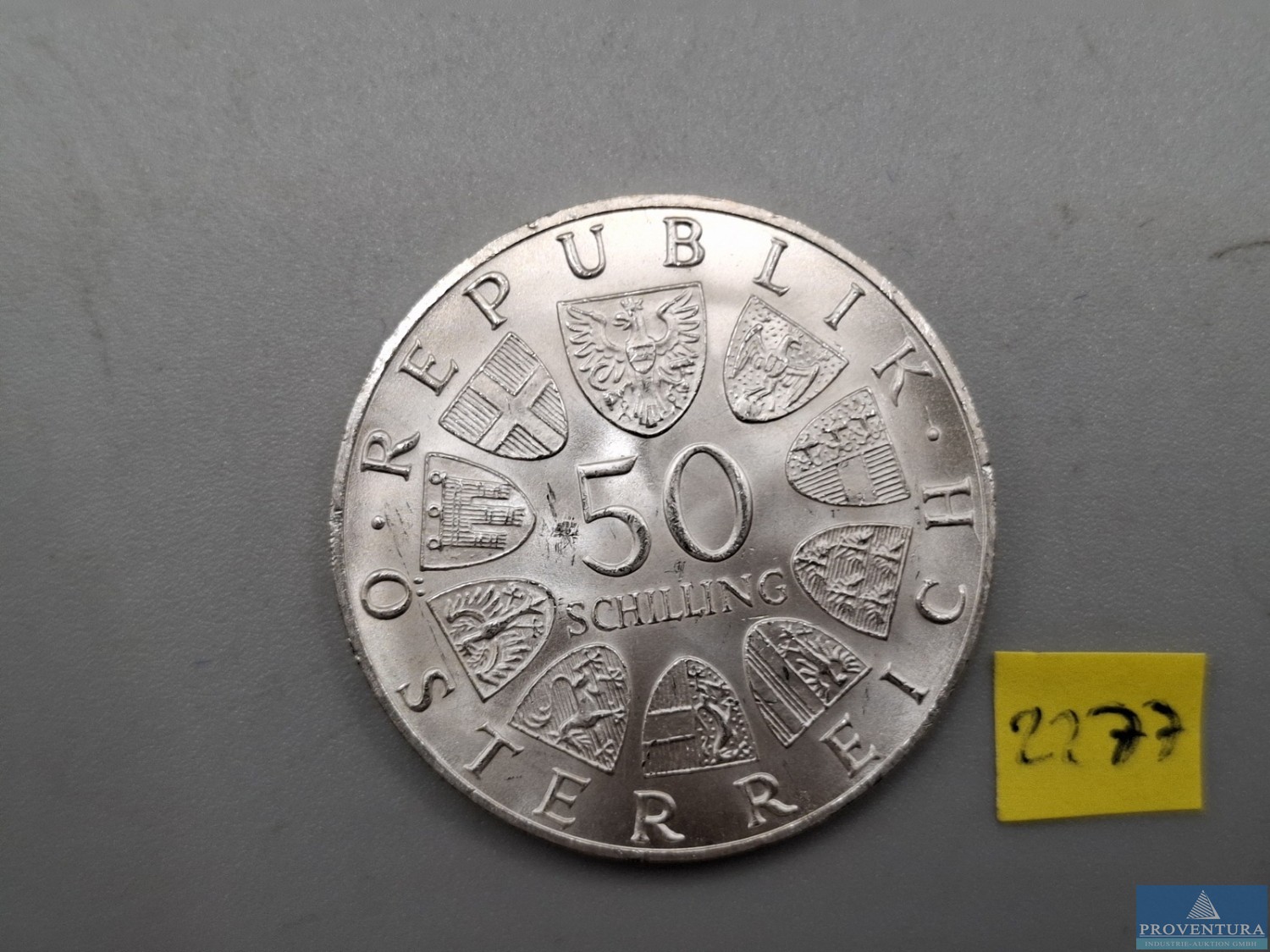 Silbermünze Österreich 50 Schilling 50 Jahre Republik 1968 cz Silber ...