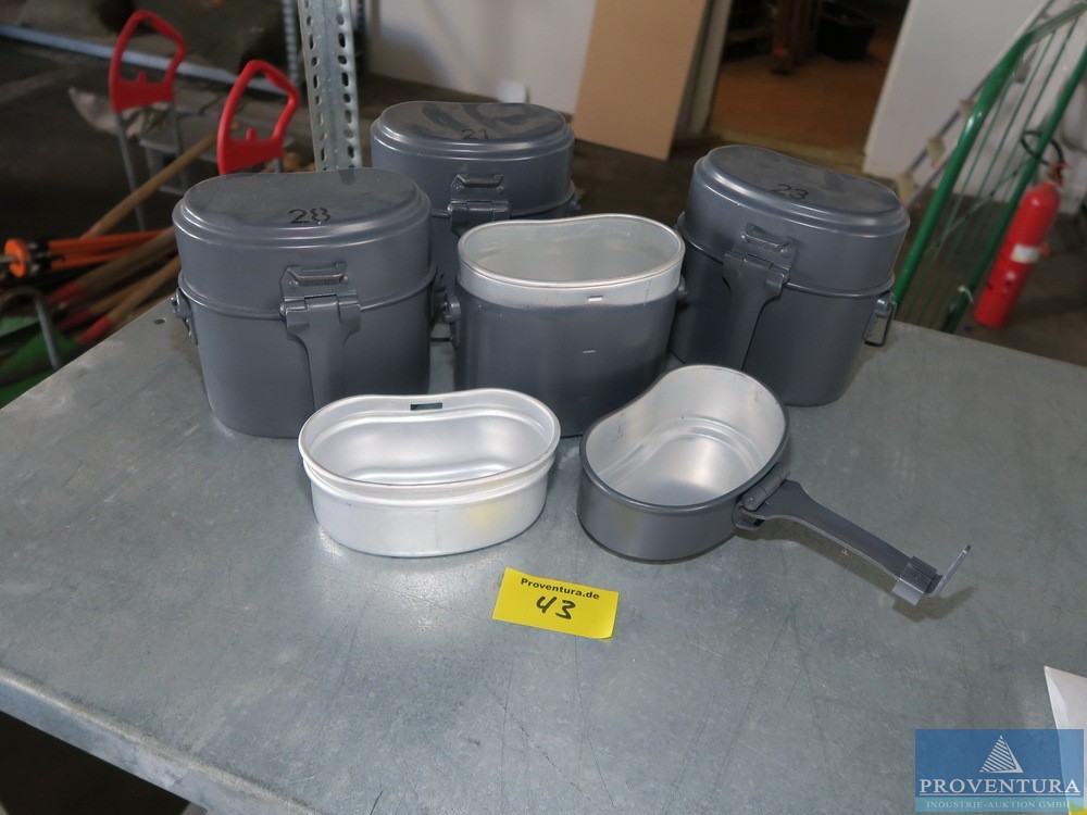 Bundeswehr Koch- u. Essgeschirr 3-tlg. 3 St.