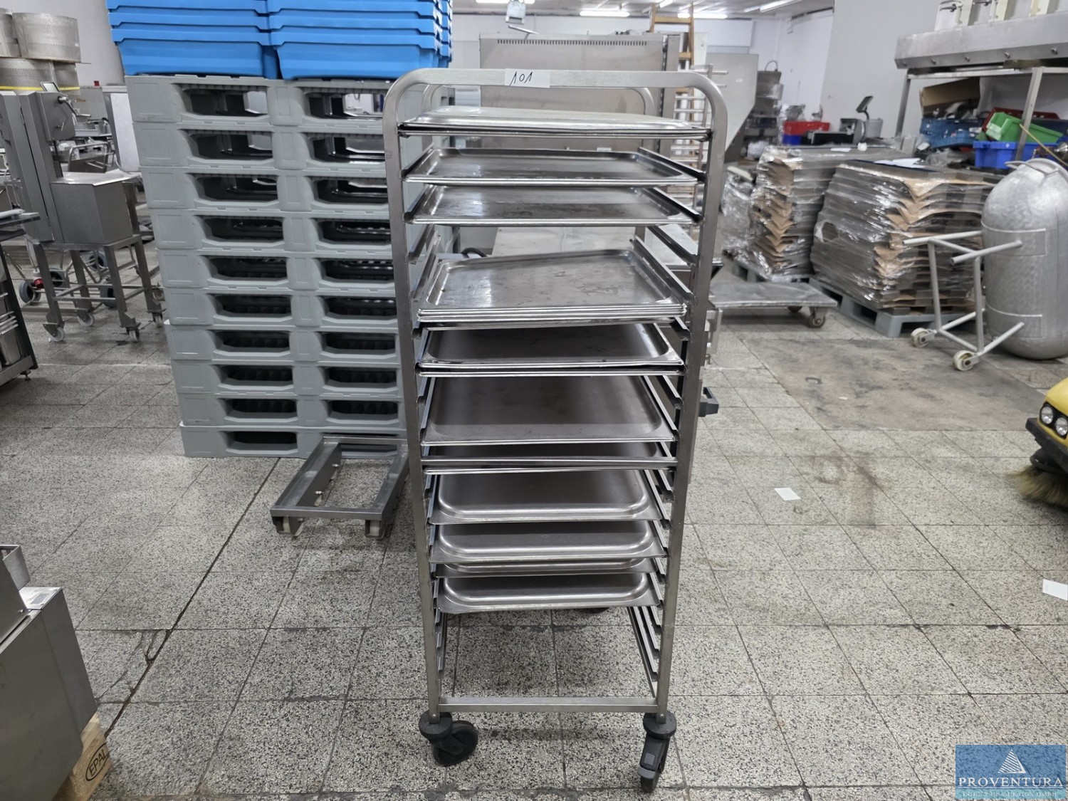 Edelstahl Hordenwagen für Gastro 2/ 1 oder 1/1