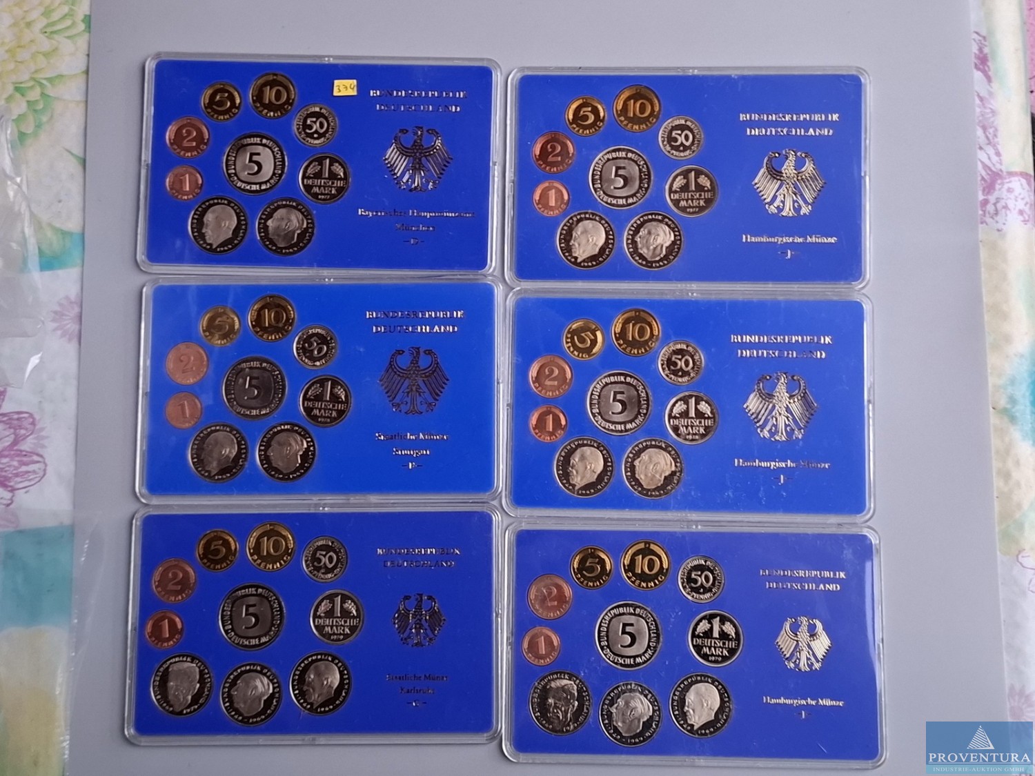 KMS Bundesrepublik Deutschland 1977 DJ/ 1978 FJ/ 1979 GJ pp 47.52 DM