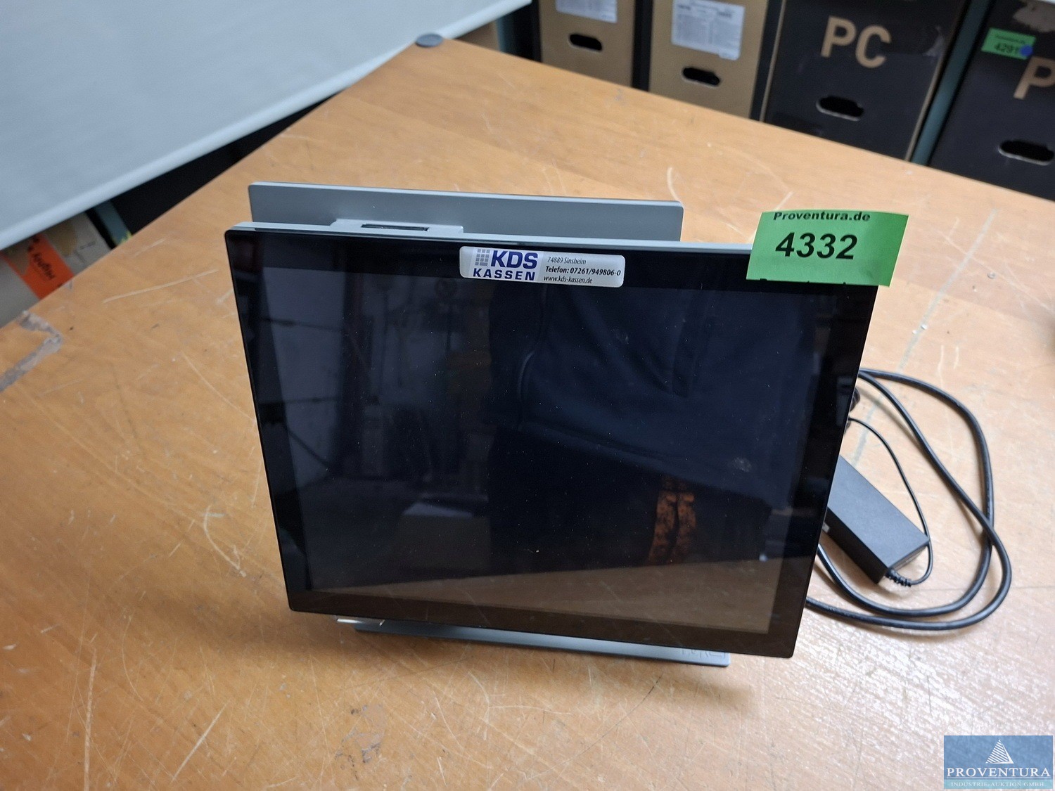 PC-System aus ehemaligem Kassenarbeitsplatz AURES Yuno II Base 151
