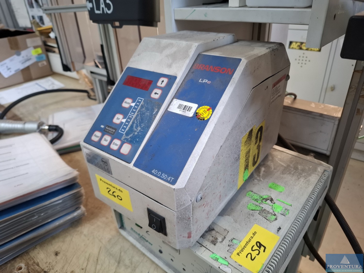 Ultraschall-Schweißgerät BRANSON Lpe 48:0.50 Bj. 2006