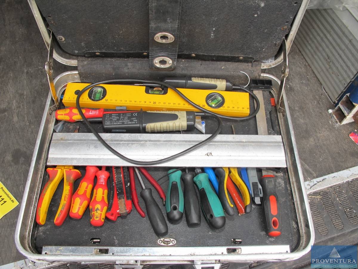 Elektriker-Werkzeugkoffer Aluminium