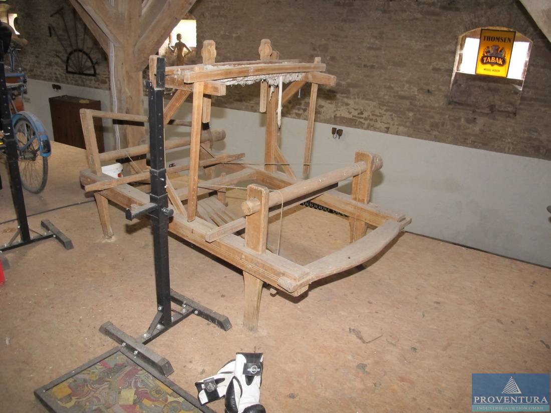 Webstuhl Holz antik