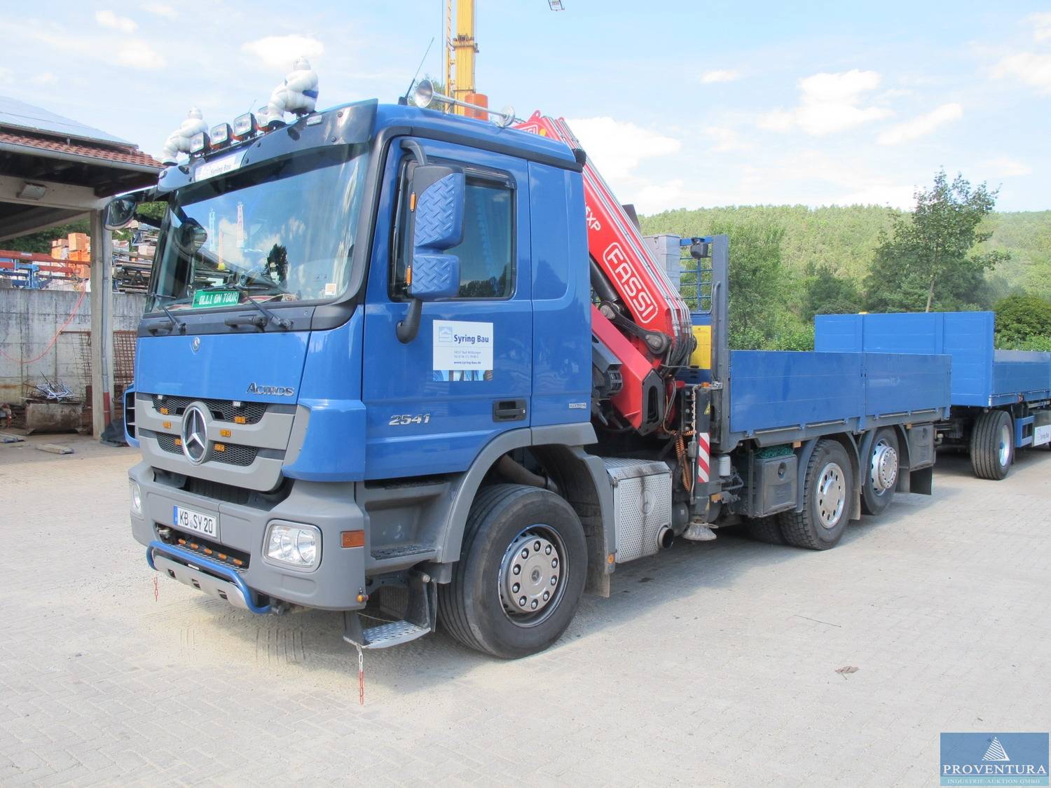 Lkw Pritsche Ladekran MERCEDES-BENZ Actros 2541 6x2 Bluetec 5 ...